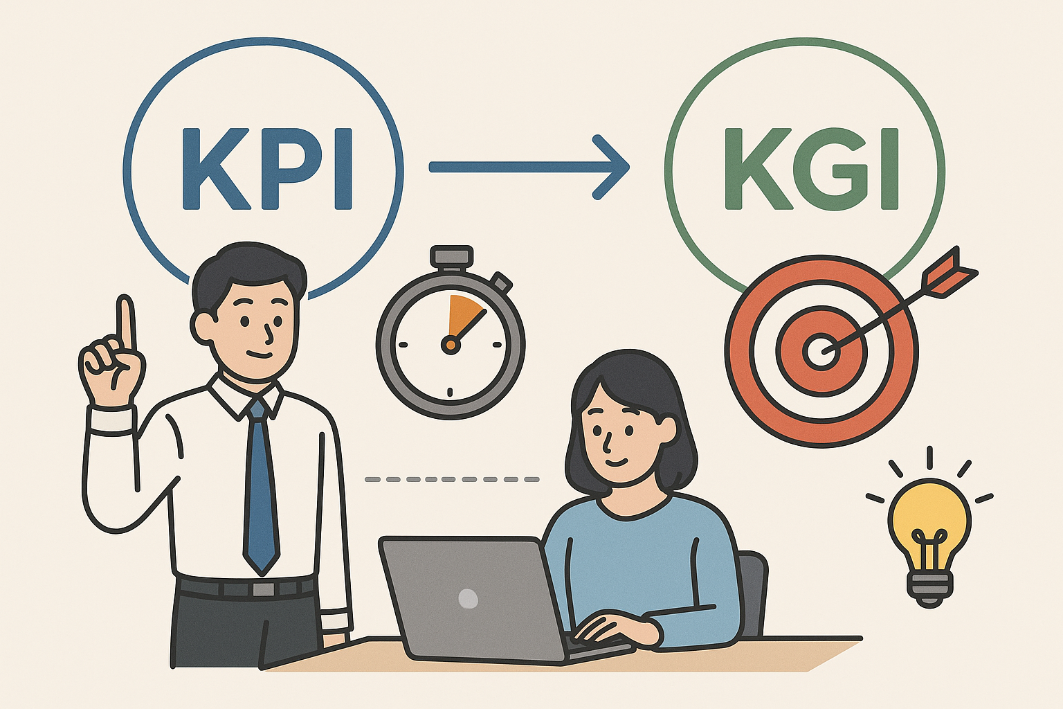 業務効率化の目標設定完全ガイド！SMART法・KPI/KGI・指標例まで徹底解説 | マニュLab -マニュラボ-