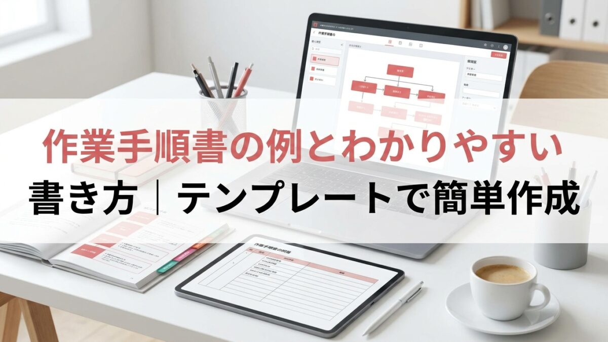 作業手順書の例とわかりやすい書き方｜テンプレートで簡単作成 | マニュLab -マニュラボ-